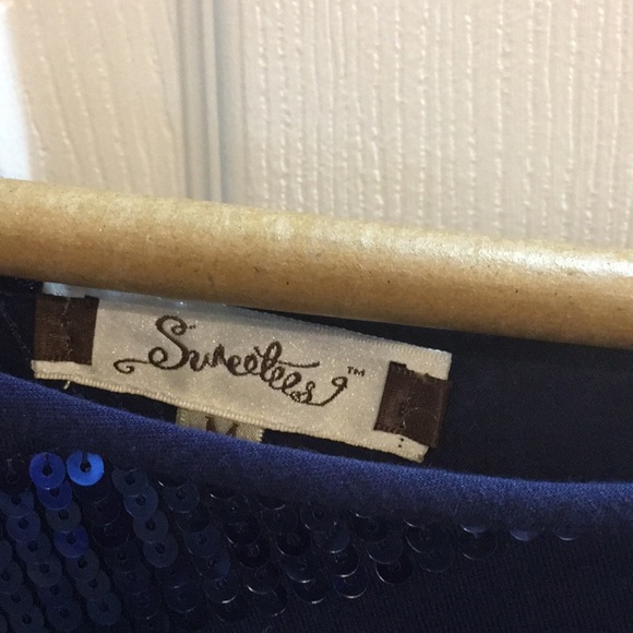 Sweetees | Tops | Sequins Top No Damage R Missing Sequins Med | Poshmark